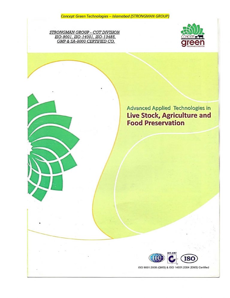 Livestock, Food Preservation & Agro Division (CGT) – STRONGMAN™ PAKISTAN